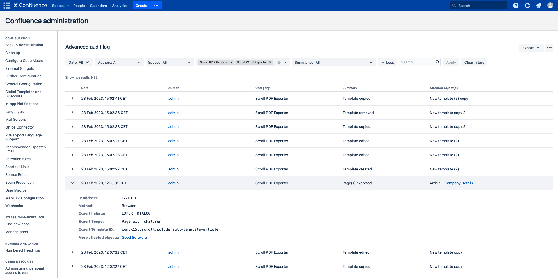 Configuring Audit Logging Configuring Audit Logging